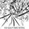 Eucalyptus Small Stall Shower Curtain Watercolor Black Leaves On The