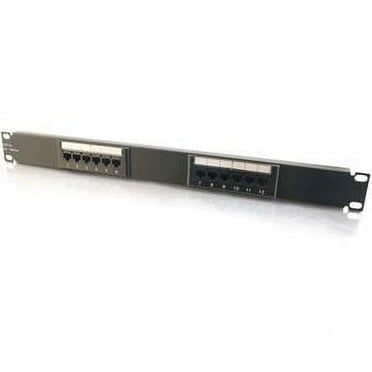 StarTech.com 24 Port 0.5U RJ45 Cat5e 110 Ethernet Rackmount Network ...
