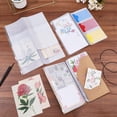 4Pcs Rectangle PVC File Pockets with Zipper with 4Pcs Nylon Travel ...