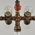 Rustic Copper Water Pipe Chandelier Max .420W With 7 Lights Painted ...