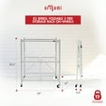 Origami 2-Pack Multipurpose Foldable 3-Tier Shelf Storage Racks, R3 ...