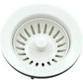 Avalon 4 Inch ABS Plastic Kitchen Sink Strainer with Removable Assembly ...