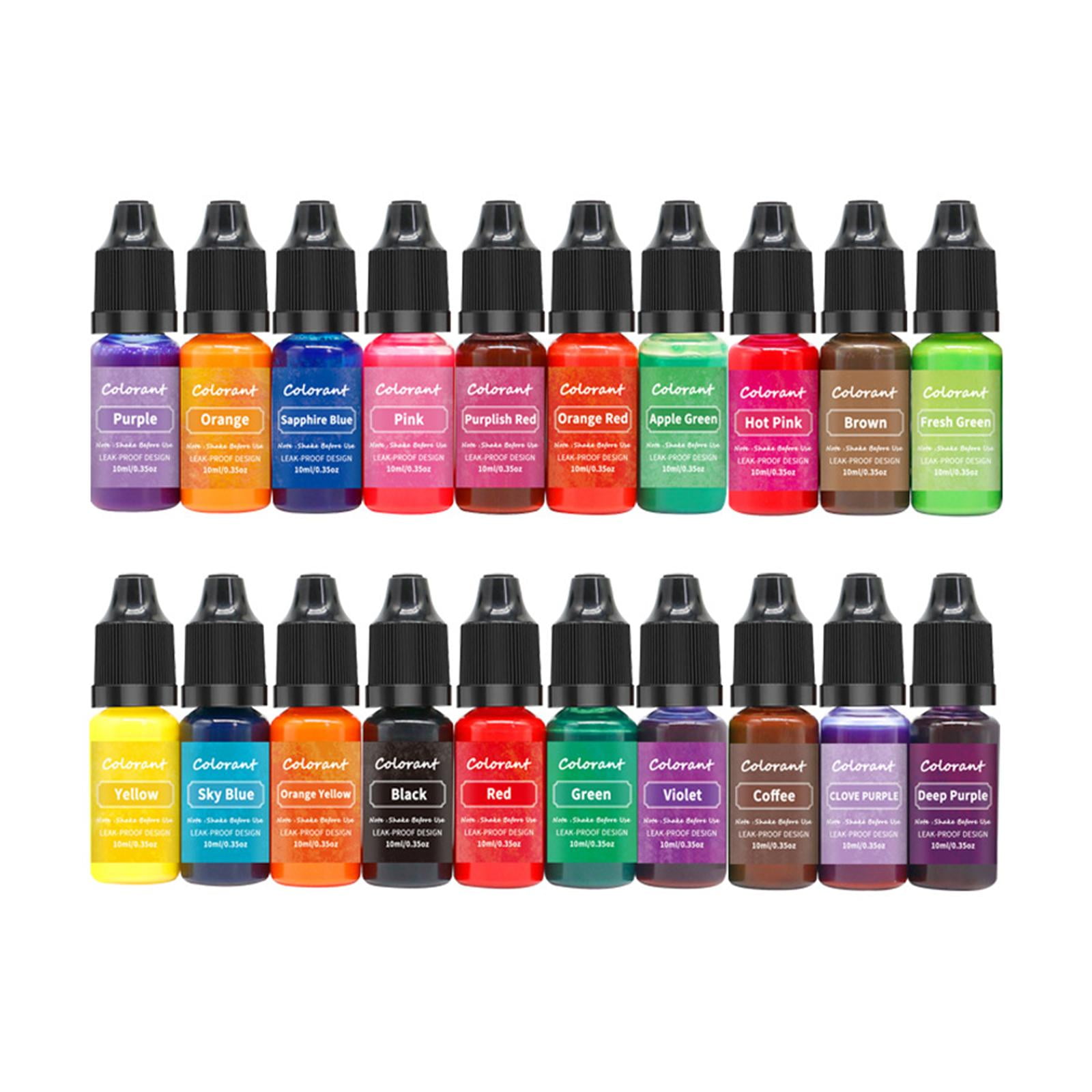 GUOOL 20 Pieces Candle Liquid Dye, 10ml Each, High Concentration ...