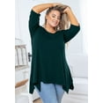 SHOWMALL Plus Size Maternity Top for Women 3/4 Sleeve Blouse Swing ...