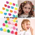200 count Mini Hair Clips Flower Clips Butterfly Hair Clips Heart Hair ...