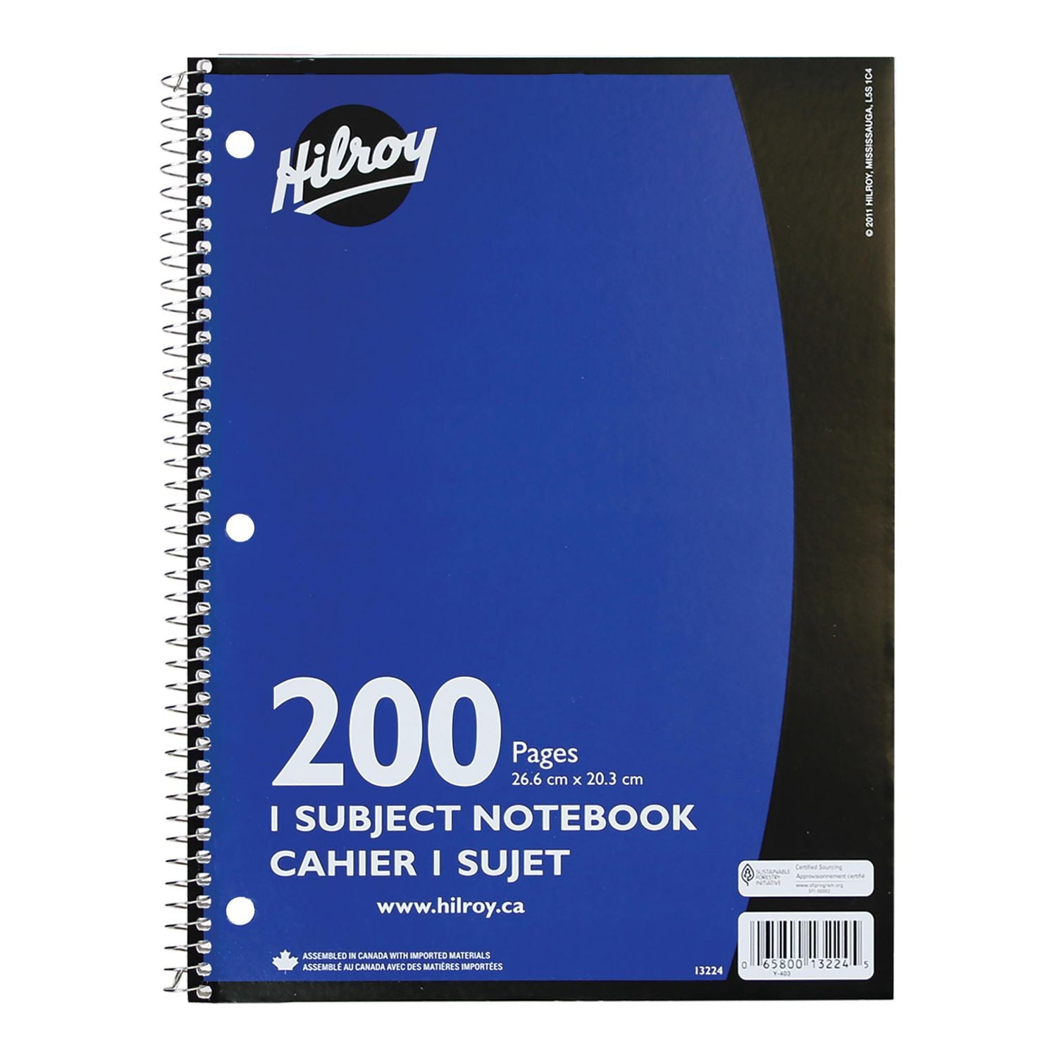 Hilroy® 1 Subject 200pg Notebook, 1 Subject Notebook - Walmart.ca