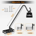 2 Pack 13.5 Inch Deck Hooks for Vertical Railing, Adjustable Deck Bird ...