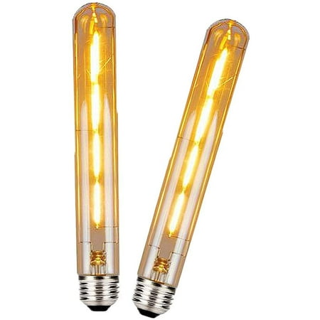 2 Packs T30 E27 Long Tube LED Light Bulb,Edison Retro Vintage ...