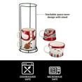 Holiday Time Snowman 4-Piece 12oz Glazed Stoneware Stacking Mug Set ...