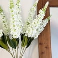 5-Piece Artificial Flower Bouquet - Elegant Hyacinths, Delphiniums ...