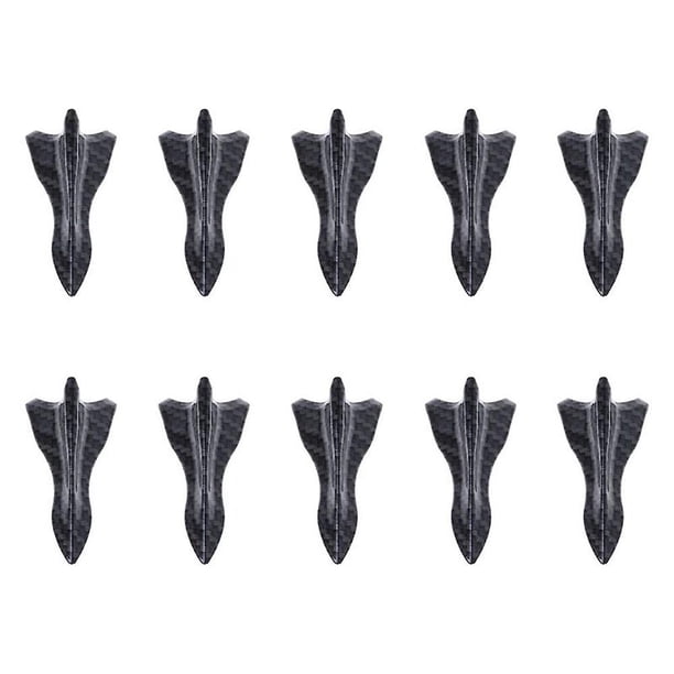 10pcs Universal Pu Rear Roof Shark Fins Spoiler Wing Kit Car Roof ...