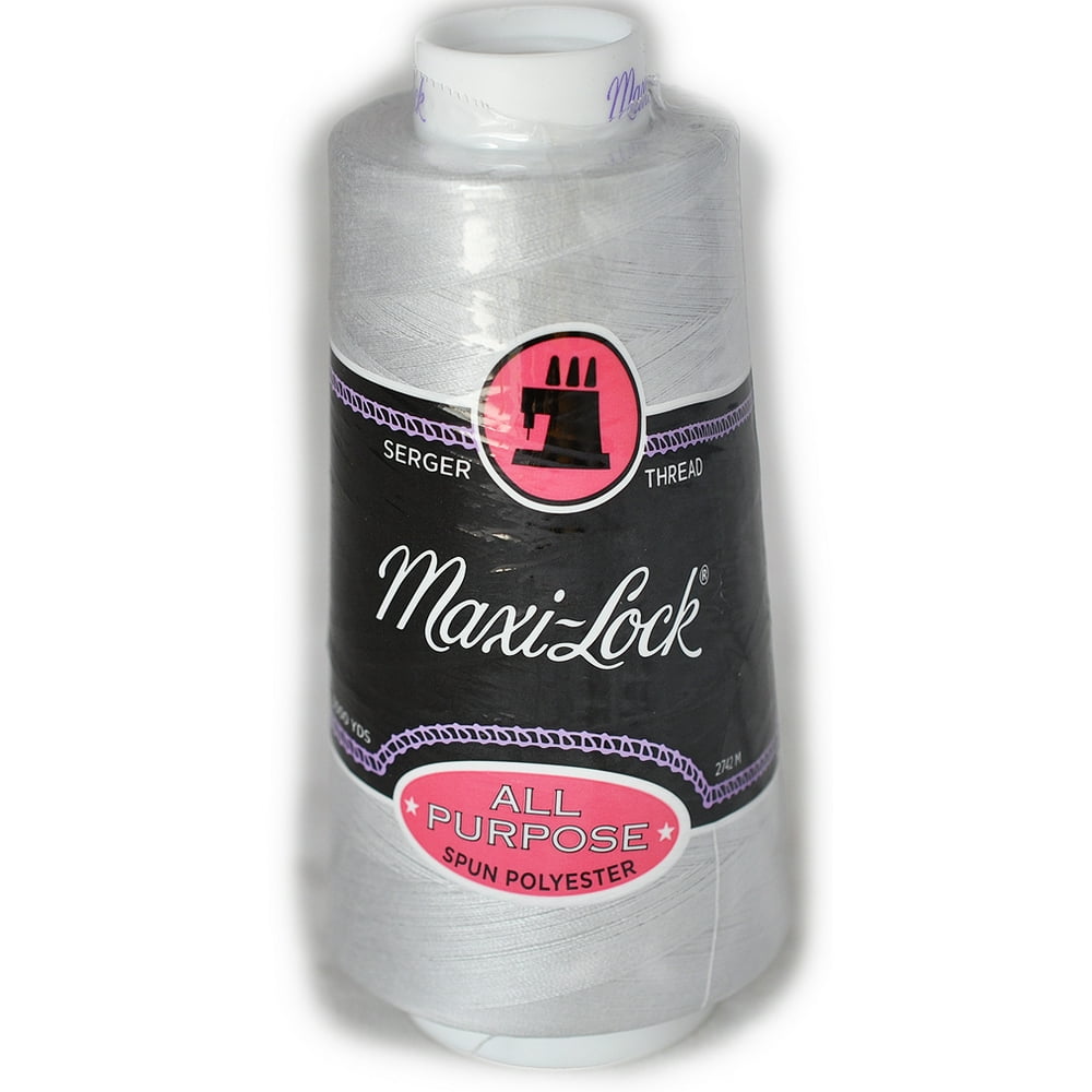 Maxi Lock All Purpose Thread Silber 3000 YD Cone MLT-064 - Walmart.com ...