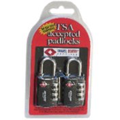 G-Force TSA-Approved 2-Pack Cast Zinc Alloy Pad Lock - Walmart.com