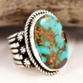 QQTDFG Vintage 925 Silver Turquoise Ring Women Man Wedding Party Gift ...