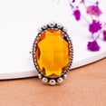 Citrine Gemstone 925 Sterling Silver Jewelry Ring, Adjustable Ring ...