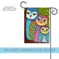 Toland Home Garden Owl Family Bird Owl Flag Double Sided 12x18 Inch ...