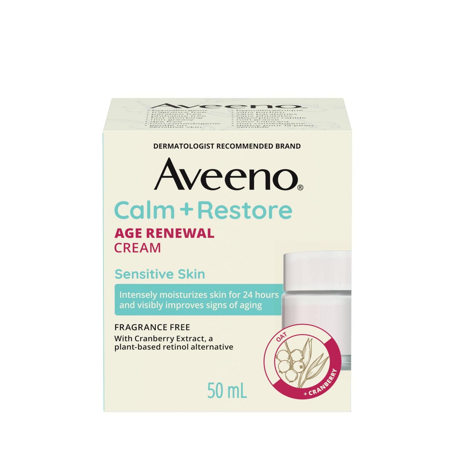 Click here for Aveeno Calm + Restore Age Renewal Cream  Oat  Niac... prices