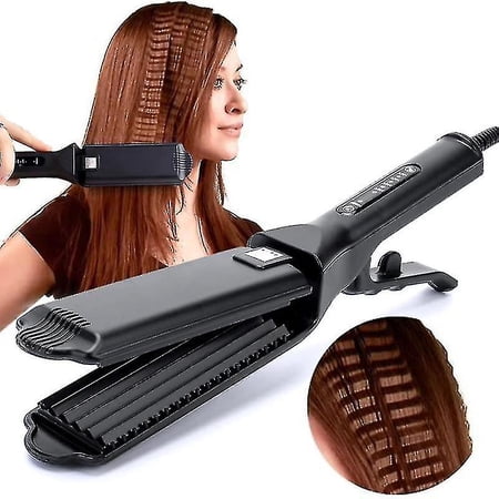 Professional Hair Crimper Wave Corn Curler Iron Electric Corrugation ...