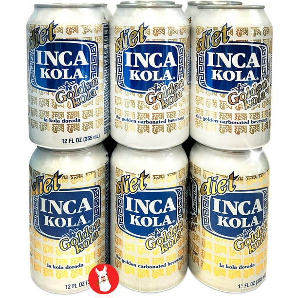 Inca Kola Diet Soda The Peruvian Golden Soda 12 Pack - Walmart.com ...