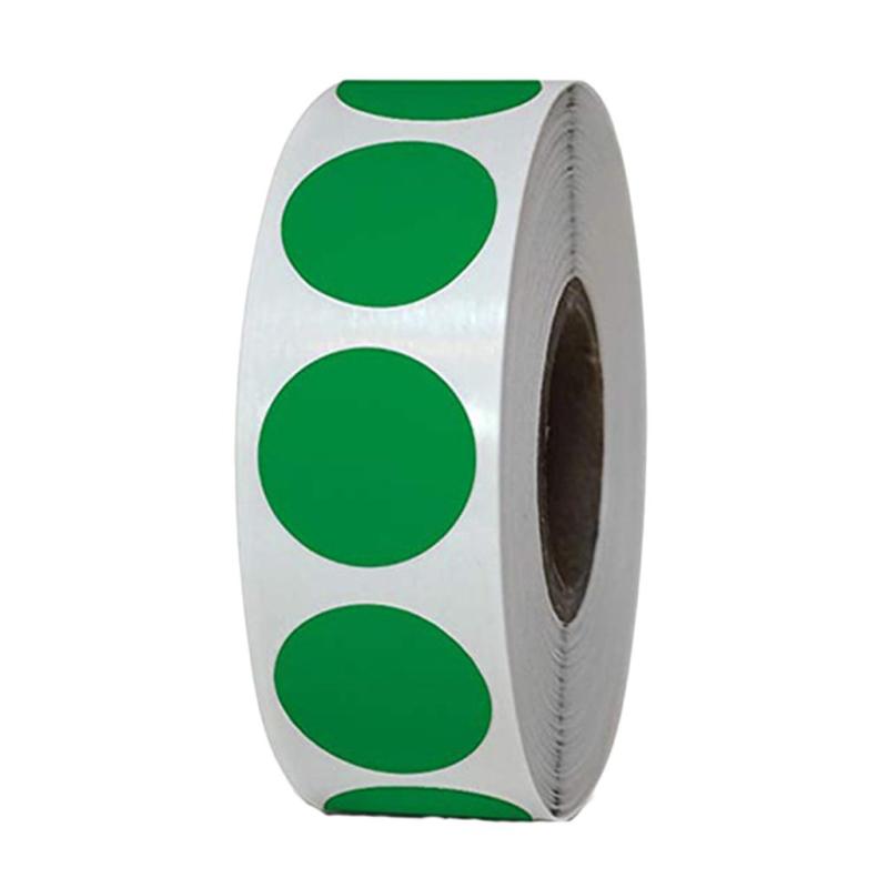 Pack of 500 1" Round Color Coding Labels, 8 Bright Neon Colors, 1 ...