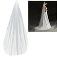 Kesenlong bridal veils Simple Long Elegant Single Layer Wedding Veil ...