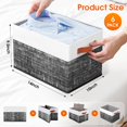 Collapsible Storbaskets For Shelves 14"x10" 6 Pack Foldable Fabric ...