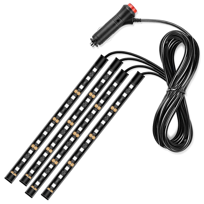 Rush Foot sound-activated LED car rhythm light - cigarette lighter with ...