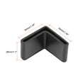 Uxcell Furniture Covers Angle Caps, L Shaped 1.34''x1.34''x0.12'' Table ...