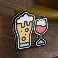 Beer and Wine 3D Novelty Light Box, Wine Glass Decor for Bars ...
