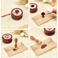 Brass Wax Seal Stamp with Wood Handle for DIY Scrapbooking Ginkgo Leaf ...