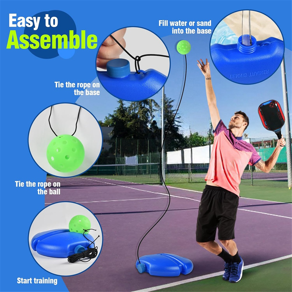 Click here for Unbranded Match Buddy Pickleball Trainer  Pickleba... prices