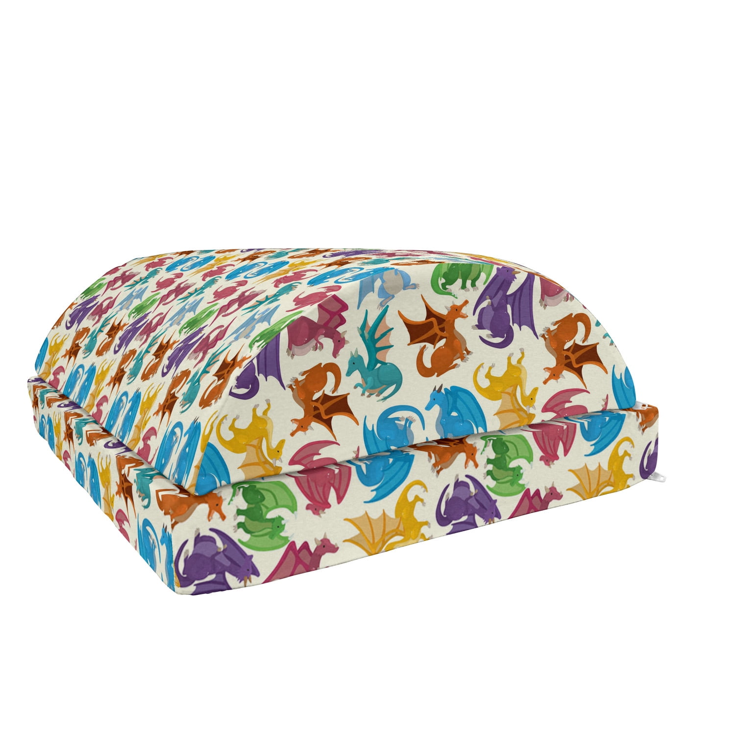 Dragon Foot Rest, Cartoon Style Design for Animal Pattern Colorful ...