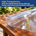 Clear Desk Protective Blotter Mat Table Protector Liner Plastic ...