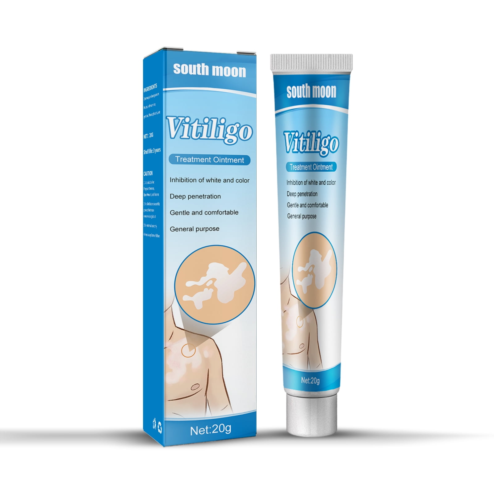 Creme Vitiligo, Creme Vitiligo Care para a pele Vitiligo, Psoríase,