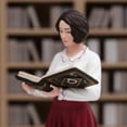 Lazsy Female Librarian Figurine Finely Detailed Woman Reading Book ...
