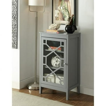 Free Shipping! Linon Home Fetti Small Accent Cabinet, Gray - Walmart.com