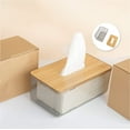 Triani Minimalist Tissue Box Cover Holder, Modern Transparent ...