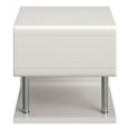 Free Shipping! Furniture of America Modern Glossy White Wood End Table ...