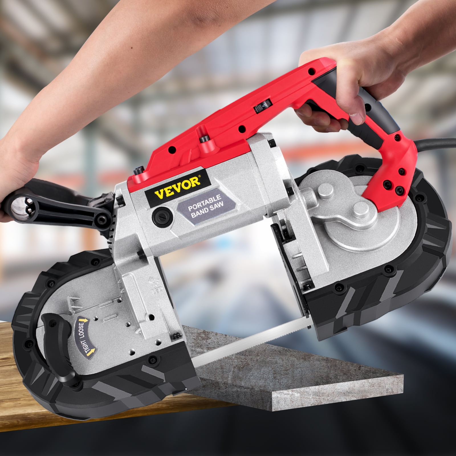 BENTISM Band Saw Portable Variable-Speed 5" Deep Cut 110V 10-Amp Motor ...