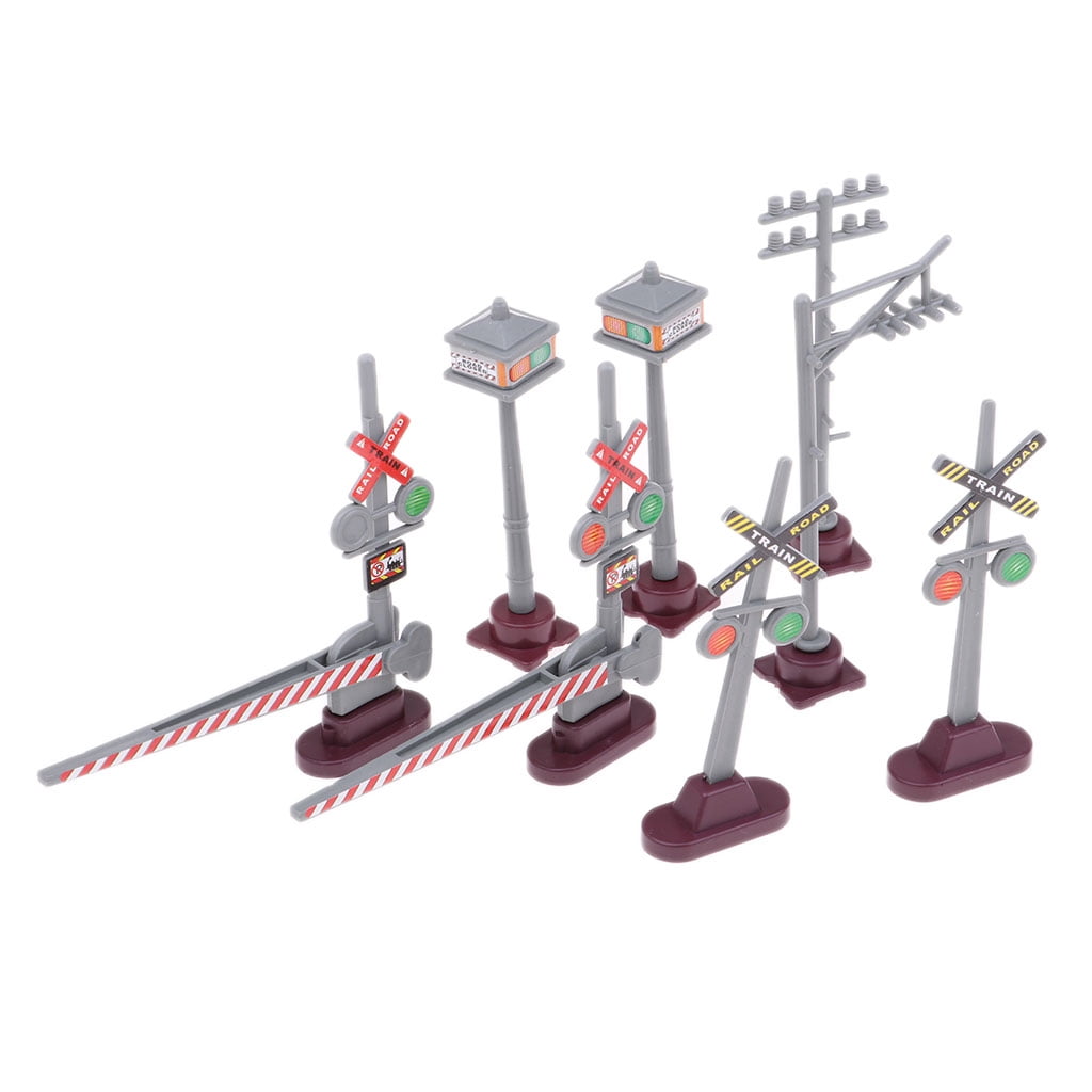 Click here for Milaget 8pcs/Set Diy Model Scene Mini Toy Road Sig... prices