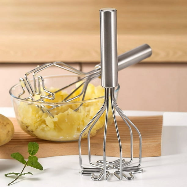 2pack，2-in-1 Mix Potato Masher, 18/8 Stainless Steel，Premium Masher ...