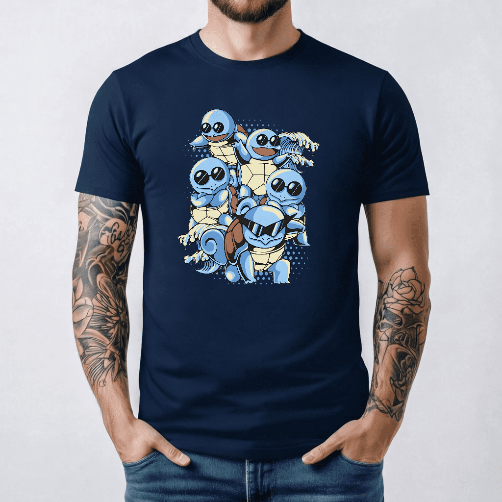 Click here for Modedrape37 Squirtle Squad Pokemon Graphic Design... prices
