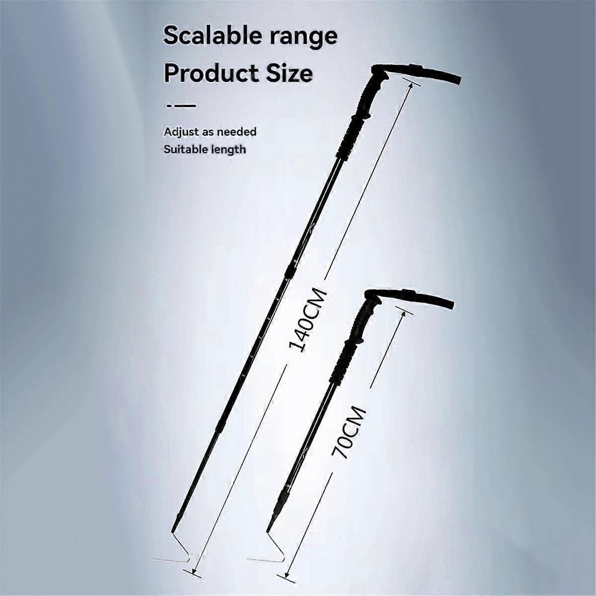 55 Inch Snake Professional Retractable Snake Hook, Snake Tongs Reptile ...