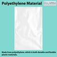2Mil Clear Flat Open Top Poly Bags LDPE Packaging - 7"X15" & (1000 Bags ...