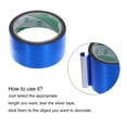 Uxcell Blue Metalized Tape 1.2" x 55 Yards Decor Tape for Detailing ...