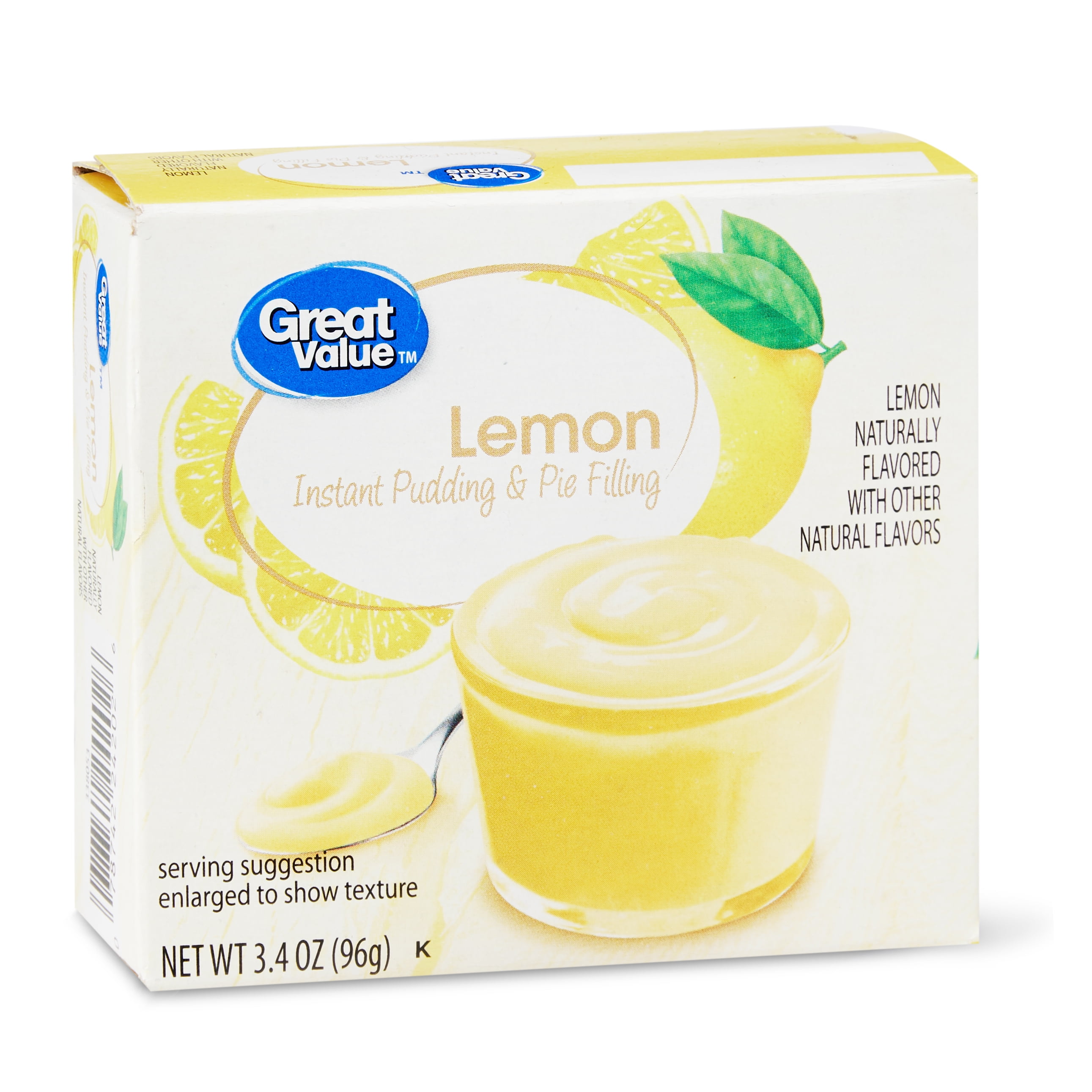 Great Value Instant Pudding & Pie Filling, Lemon, 3.4 oz - Walmart.com