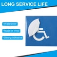 Uxcell 2 Inch Handicap Sign Stickers, Vinyl Accessible Sign Disabled ...