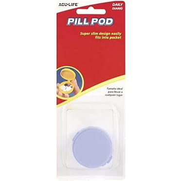 Acu-Life Single & Three Compartment Pocket Pill Boxes, 2 Count HSA/FSA ...