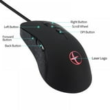 2021 USB Heated Mouse, Ergonomic Design, 6 Buttons, Adjustable DPI ...