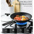 Michelangelo Nonstick Granite Frying Pan with Lid 10 Inch, Non-Toxic ...
